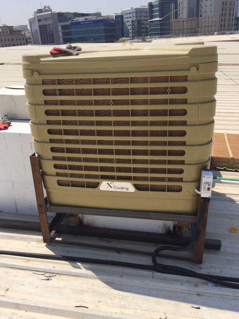 Installed Evaporative coolers evaporative system - Xcooling UAE